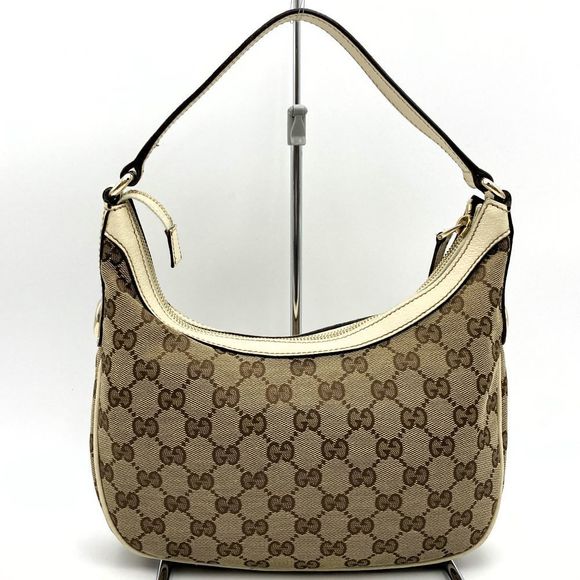 Gucci | Bags | Gucci Gg Tan White | Poshmark